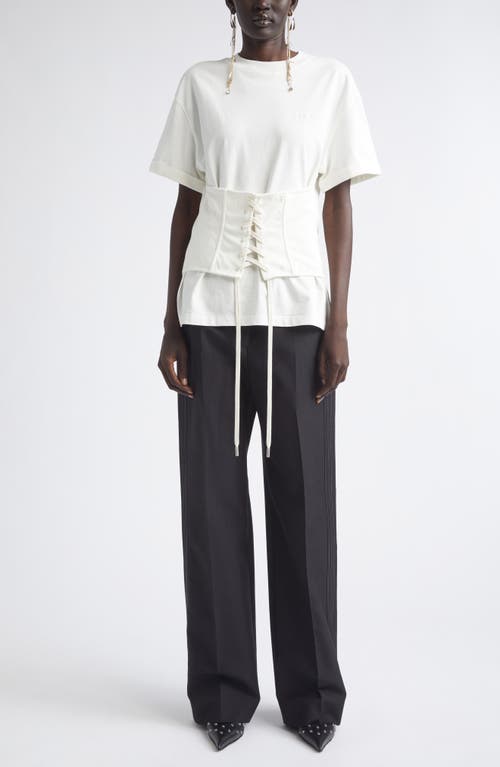 ALEXANDER MCQUEEN McQueen Cotton Jersey Corset T-shirt